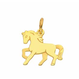Adelia´s Kette mit Anhänger ADELIA´S "333 Gold Pferd" Halsketten Gr. Gelbgold 333, goldfarben (gold> <) Damen Ketten mit Anhänger