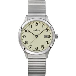 Quarzuhr Dugena "Bari" Armbanduhren silberfarben Herren Uhren