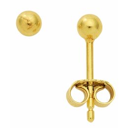 Adelia´s Paar Ohrhänger ADELIA´S "Damen Goldschmuck 1 585 Gold Ohrringe / Ohrstecker Ø 3 mm" Gr. Damen, goldfarben (gold) Damen Ohrhänger