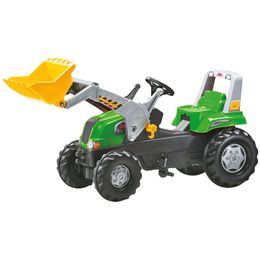 Tretfahrzeug Rolly Toys "Junior RT" Tretfahrzeuge grün Kinder Kettcar Tretfahrzeug Kindertraktor mit Lader