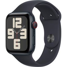 Smartwatch Apple "Watch SE GPS Aluminium 44 mm + Cellular M/L" Smartwatches blau (midnight) Fitness-Tracker