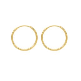 Adelia´s Paar Ohrhänger ADELIA´S "333 Gold Ohrringe Creolen Ø 25 mm" Gr. Damen, Gelbgold 333, goldfarben (gold) Damen Ohrhänger