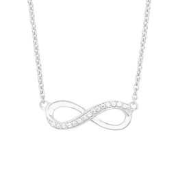 Silberkette s.Oliver "Infinity/Unendlichkeit, 2012527" Halsketten Gr. Silber 925 (Sterlingsilber), Länge: 45 cm Breite: 1,6 mm, silberfarben (silber, 925) Damen Silberketten