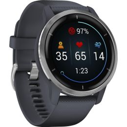 Smartwatch Garmin "Venu 2" Smartwatches grau Fitness-Tracker