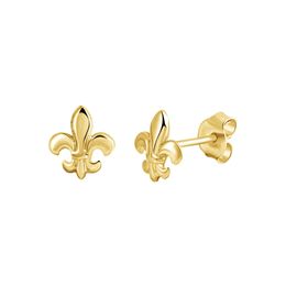 Paar Ohrstecker Firetti "Schmuck Geschenk Gold 333 Ohrschmuck Fleur de Lys" Ohrringe Gr. Gelbgold 333, gelb (gelbgoldfarben) Damen Ohrstecker