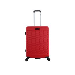 Koffer DISCOVERY "REPTILE" Gr. B/H/T: 44.5 cm x 67 cm x 28 cm, rot Koffer Trolleys