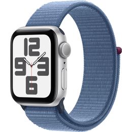 Smartwatch Apple "Watch SE GPS 40mm" Smartwatches blau (silver, winter blue) Fitness-Tracker