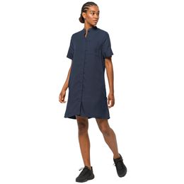 Sommerkleid Jack Wolfskin "MOJAVE DRESS" Gr. XS (34), N-Gr, blau (night blue) Damen Kleider Freizeitkleider