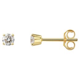 Paar Ohrstecker ONE ELEMENT "0.25 ct Diamant Brillant Ohrringe aus 750 Gelbgold" Gr. Damen, 0.25 ct, Diamanten-Gelbgold 333, goldfarben (gold) Damen Ohrstecker