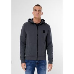 Kapuzensweatjacke Street One MEN Gr. M (50), grau (phantom grey) Herren Sweatjacken