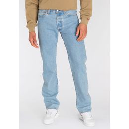 Levi's Straight-Jeans LEVI'S "501 ORIGINAL" Gr. 33, Länge 36, blau (canyon moon) Herren Jeans Straight Fit mit Markenlabel Bestseller