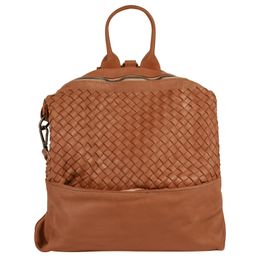 Cityrucksack Samantha Look Gr. B/H/T: 31 cm x 31 cm x 9 cm, braun (cognac) Rucksäcke