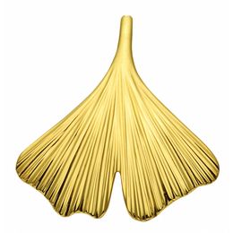 Adelia´s Kette mit Anhänger ADELIA´S "375 Gold Ginkoblatt" Halsketten goldfarben (gold) Damen Ketten mit Anhänger