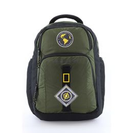 Cityrucksack National Geographic "New Explorer" Gr. B: 32.5 cm, grün (khaki) Rucksäcke