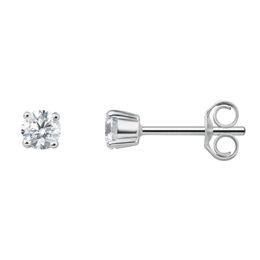 Paar Ohrstecker ONE ELEMENT "0.40 ct Diamant Brillant Ohrringe aus 585 Weißgold" Gr. Damen, 0.40 ct, Weißgold 585-Diamanten, silberfarben (silber) Damen Ohrstecker