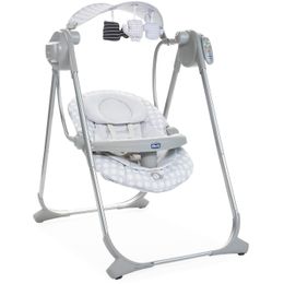 Babyschaukel Chicco "Polly Swing Up, Leaf" grau (leaf) Baby Babywippen Schaukel Wippen