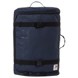 Weekender Tommy Jeans "TJM DAILY + DUFFLE BACKPACK" Gr. B/H/T: 24,5 cm x 19 cm x 7,5 cm, blau (dark night navy) Damen Taschen Weekender