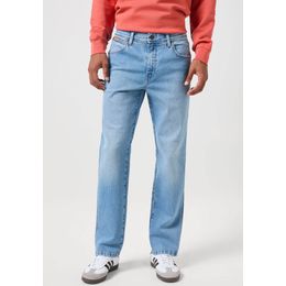 Gerade Jeans Wrangler "Texas" Gr. 38, Länge 34, blau (clever) Herren Jeans Regular Fit