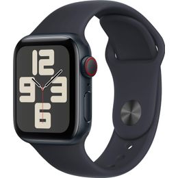 Smartwatch Apple "Watch SE GPS 40 mm Aluminium + Cellular S/M" Smartwatches blau (midnight) Fitness-Tracker