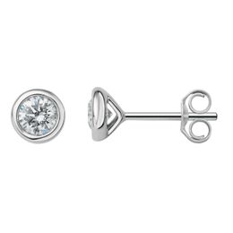 Paar Ohrhänger ONE ELEMENT Ohrringe Gr. Damen, 0.44 ct, Diamanten-Platin 950, silberfarben (silber) Damen Ohrhänger