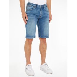 Jeansshorts Tommy Jeans "RONNIE SHORT" Gr. 38, N-Gr, blau (denim medium) Herren Jeans Shorts