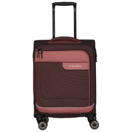 Handgepäck-Trolley Travelite "VIIA S" Gr. B/H/T: 38 cm x 55 cm x 20 cm 34 l, rosa (frühlingsrose) Koffer Handgepäck-Koffer