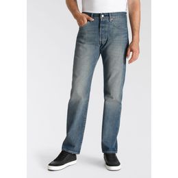 Levi's Straight-Jeans LEVI'S "501 ORIGINAL" Gr. 36, Länge 32, blau (misty lake) Herren Jeans Straight Fit mit Markenlabel Bestseller