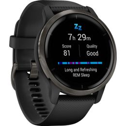 Smartwatch Garmin "Venu 2" Smartwatches schwarz Fitness-Tracker