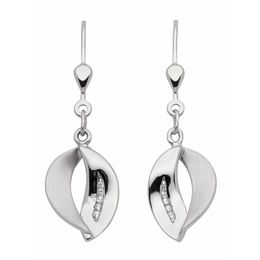 Adelia´s Paar Ohrhänger ADELIA´S "1 925 Silber Ohrringe / mit Zirkonia" Gr. Damen, Silber 925 (Sterlingsilber), silberfarben (silber) Damen Ohrhänger