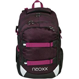 Schulrucksack neoxx "Active, Crazy in Mesh" Gr. B/H/T: 31 cm x 45,5 cm x 24 cm, pink (crazy in mesh) Kinder Rucksäcke Schulrucksäcke