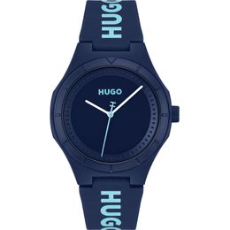 Quarzuhr Hugo "LIT FOR HIM" Armbanduhren blau Herren Quarzuhren