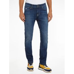 Slim-fit-Jeans Tommy Jeans "SCANTON SLIM" Gr. 30, Länge 32, blau (denim dark blue) Herren Jeans Slim Fit