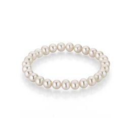 Perlenarmband Firetti "Schmuck Geschenk Armschmuck Armkette Perle" Armbänder Gr. Perlen, weiß Damen Perlenarmbänder