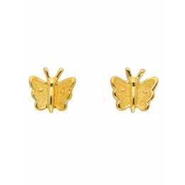 Adelia´s Paar Ohrhänger ADELIA´S "333 Gold Ohrringe Ohrstecker Schmetterling" Gr. Damen, Gelbgold 333, goldfarben (gold) Damen Ohrhänger
