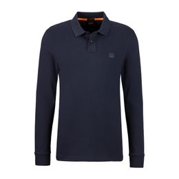 Poloshirt BOSS Orange "Passerby" Gr. S, blau (404_dark_blue) Herren Shirts Langarm