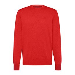 Rundhalspullover Bugatti Gr. M, rot Herren Pullover Rundhalspullover