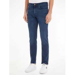 Straight-Jeans Tommy Hilfiger "Denton" Gr. 38, Länge 32, blau (bridger indigo) Herren Jeans Straight Fit