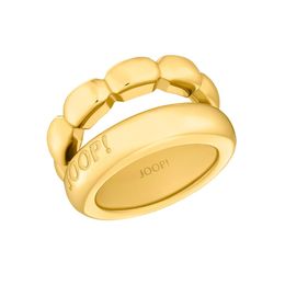 JOOP! Fingerring JOOP "2035880/-81/-82/-83" Fingerringe Gr. 58, Edelstahl, gelb (gelbgoldfarben) Damen Fingerringe