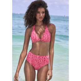 Bügel-Bikini-Top ELBSAND "Letra" Gr. 44, Cup B, orange (koralle) Damen Bikini-Oberteile Ocean Blue mit tollem Wording