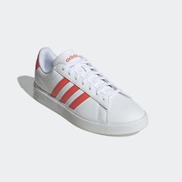 Sneaker adidas Sportswear "GRAND COURT CLOUDFOAM COMFORT" Gr. 40, rot (cloud white, preloved scarlet, cloud white) Schuhe Schnürhalbschuhe