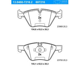 ATE BREMSSCHEIBEN Ø300MM + BREMSBELÄGE VORNE FÜR BMW 3 318 I 316 D 320 1 120 125 12834 11 6 771 868 34 11 6 854 998 34 11 6 799 166 34 11 6 764 643