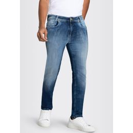 Straight-Jeans MAC "Flexx-Driver" Gr. 32, Länge 30, blau (3d authentic blue wash) Herren Jeans Straight Fit super elastisch