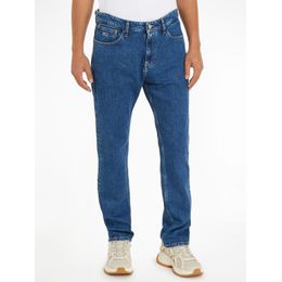 Straight-Jeans Tommy Jeans "RYAN RGLR STRGHT" Gr. 34, Länge 30, blau (dark medium1) Herren Jeans Straight Fit