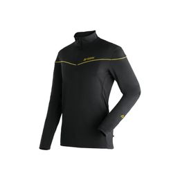 Fleecepullover Maier Sports "Nago Rec" Gr. 58, schwarz (black) Herren Sweatshirts