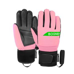 Skihandschuhe Bogner "Jody R-TEXXT" Gr. 6, rosa (rosa, schwarz) Kinder Handschuhe Accessoires