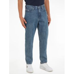 Tapered-fit-Jeans Tommy Jeans "ISAAC RLXD TAPERED" Gr. 32, Länge 32, blau (denim dark) Herren Jeans Tapered-Jeans