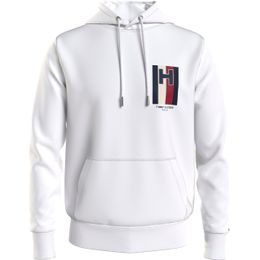 Hoodie Tommy Hilfiger "H EMBLEM HOODIE" Gr. XXXL, weiß (white) Herren Sweatshirts