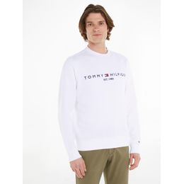 Sweatshirt Tommy Hilfiger "TOMMY LOGO SWEATSHIRT" Gr. XXL (56), weiß (white) Herren Sweatshirts
