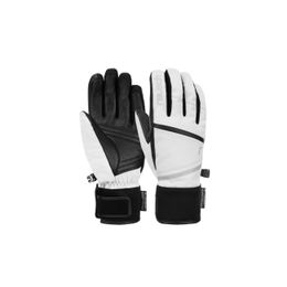 Skihandschuhe Reusch "Tessa STORMBLOXX™" Gr. 6,5, schwarz-weiß (weiß, schwarz) Damen Handschuhe Sporthandschuhe