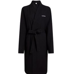 Morgenmantel Calvin Klein Underwear "ROBE" Gr. S/M, schwarz (black) Damen Bademäntel Morgenmäntel